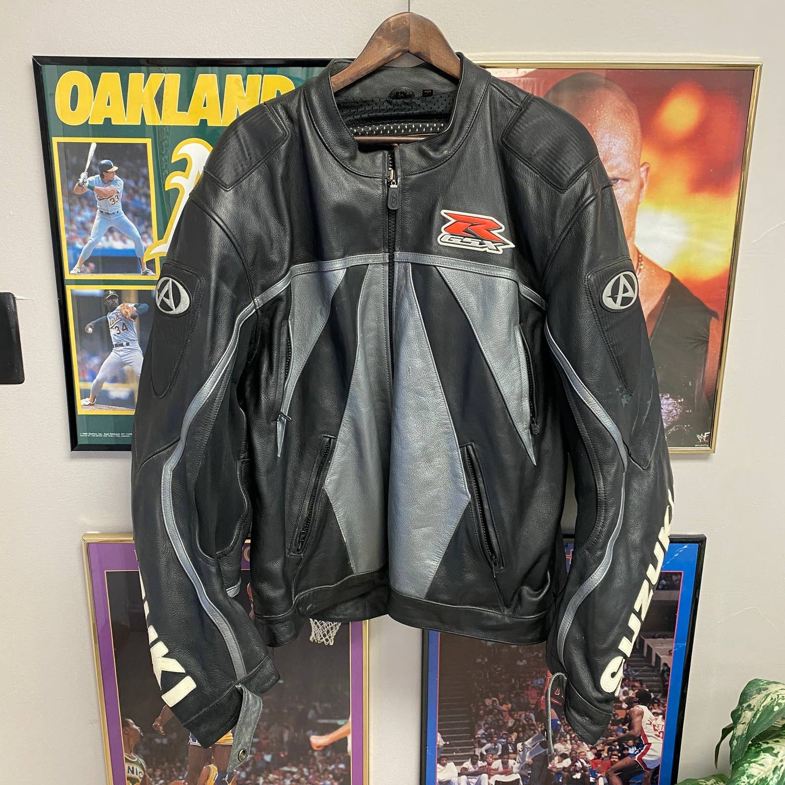 Vintage AGV Sport Leather Suzuki Motorcycle Jacket | Grailed