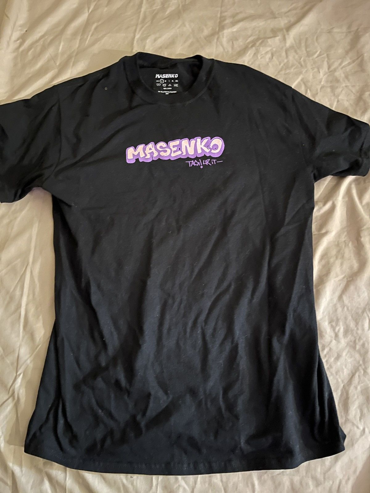 Custom × Streetwear masenko purple graffiti tee | Grailed