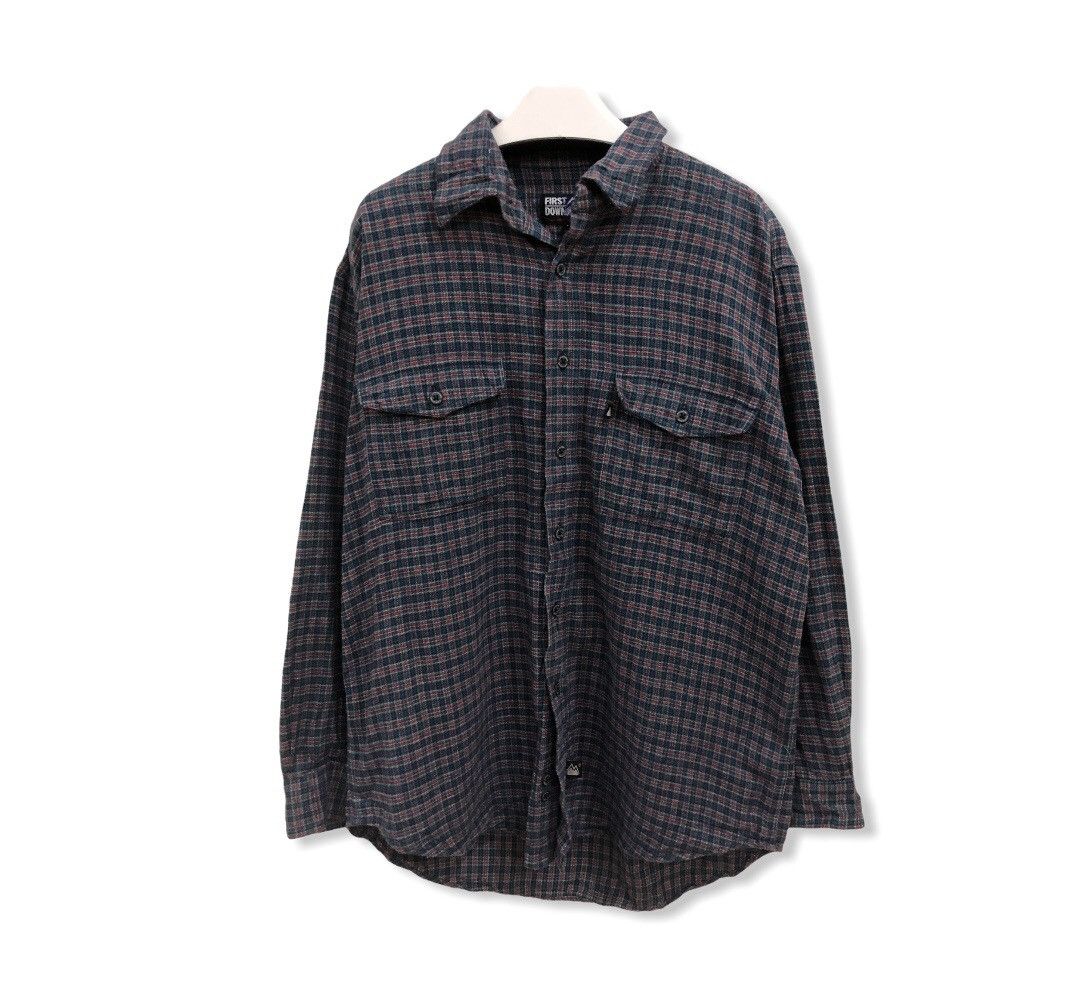 Flannel × Streetwear × Vintage Vintage First Down Flannel Shirt 👕 | Grailed