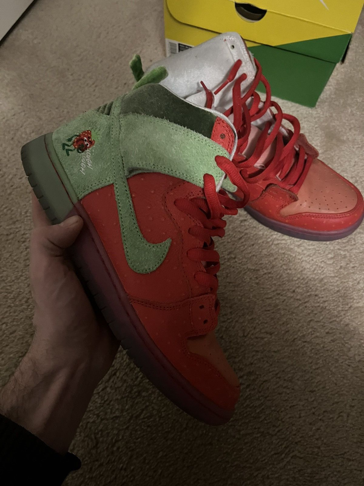 Nike Strawberry cough dunks | Grailed