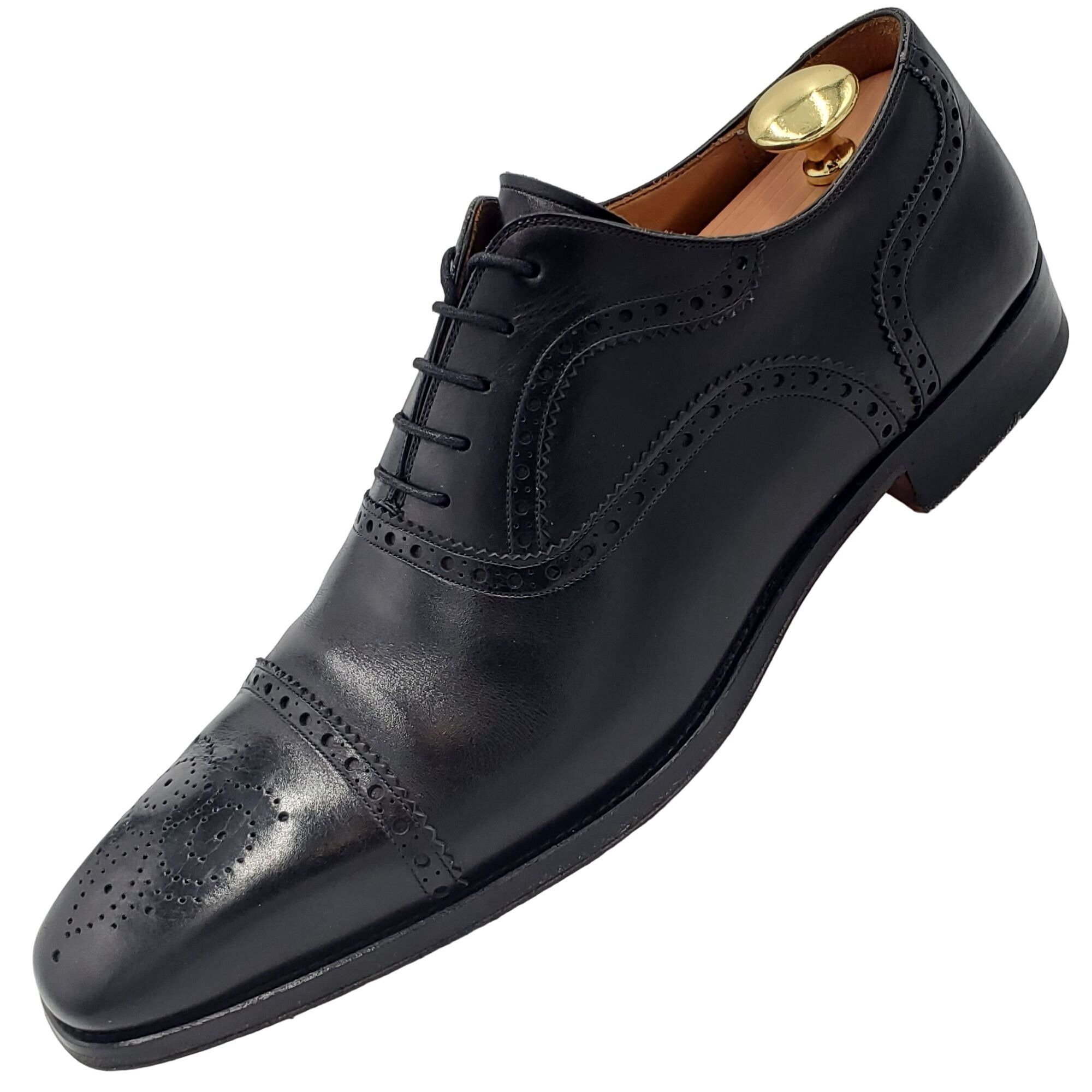 Magnanni Magnanni "Santiago" 13975 mens size 11 black medallion toe o ...