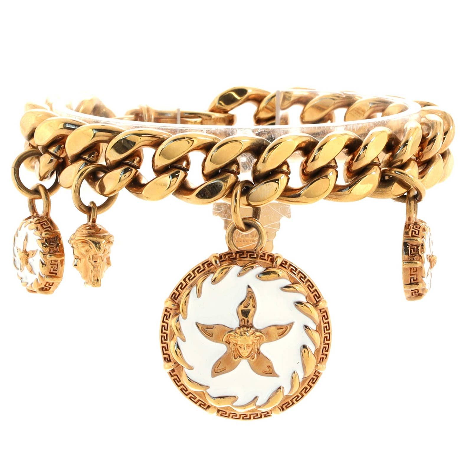 Versace Tresor de la Mer Charm Bracelet Metal with Enamel | Grailed