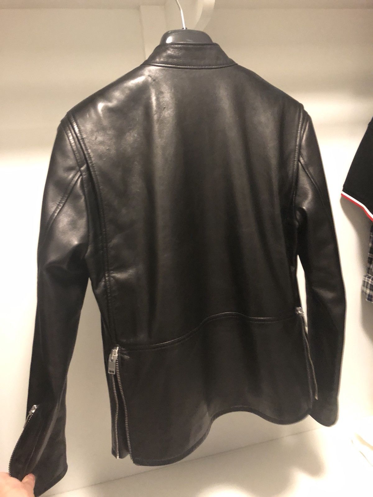 Saint Laurent Paris Classic Racing Jacket In Black Leather. | Grailed
