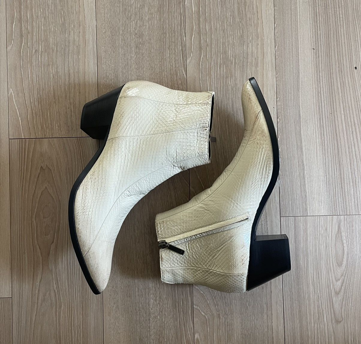 Saint Laurent Paris Saint Laurent 2019 SS Python Skin Finn ankle Boots ...