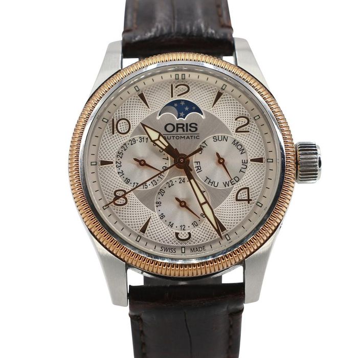 Oris XL Big Crown GMT Moonphase Automatic Chronograph Watch | Grailed