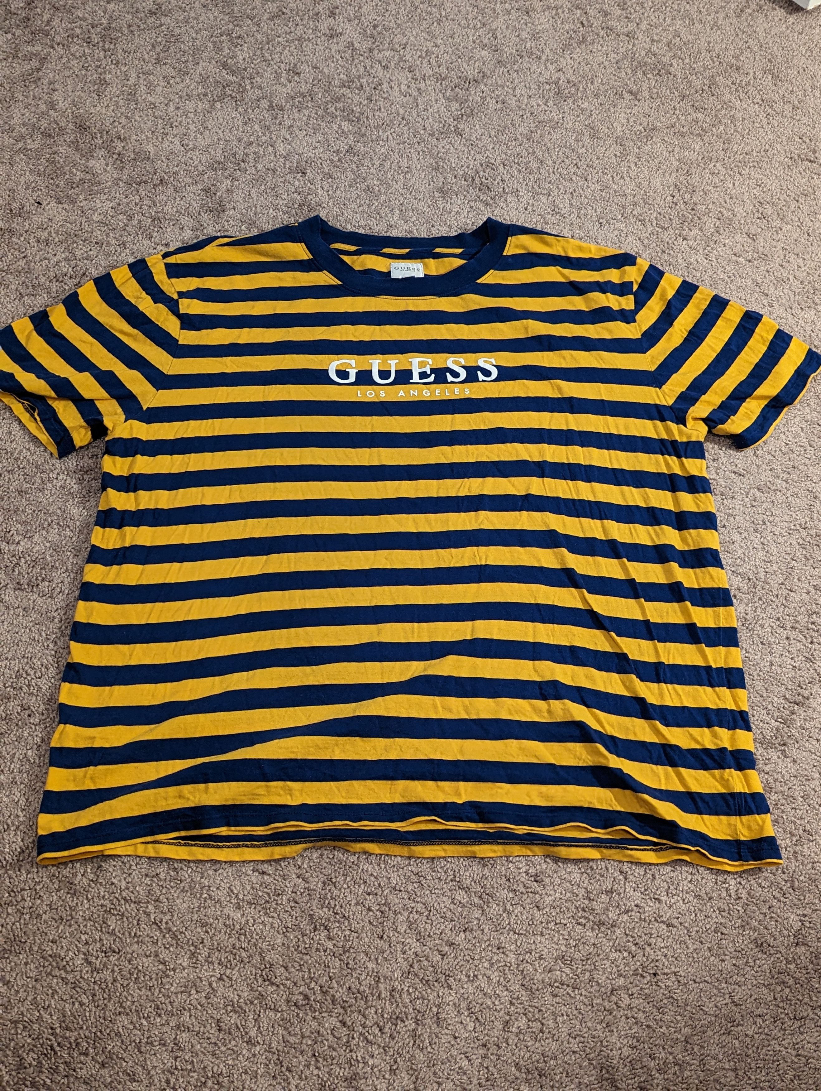Guess × Streetwear Guess Stripes A$AP style tee | Grailed