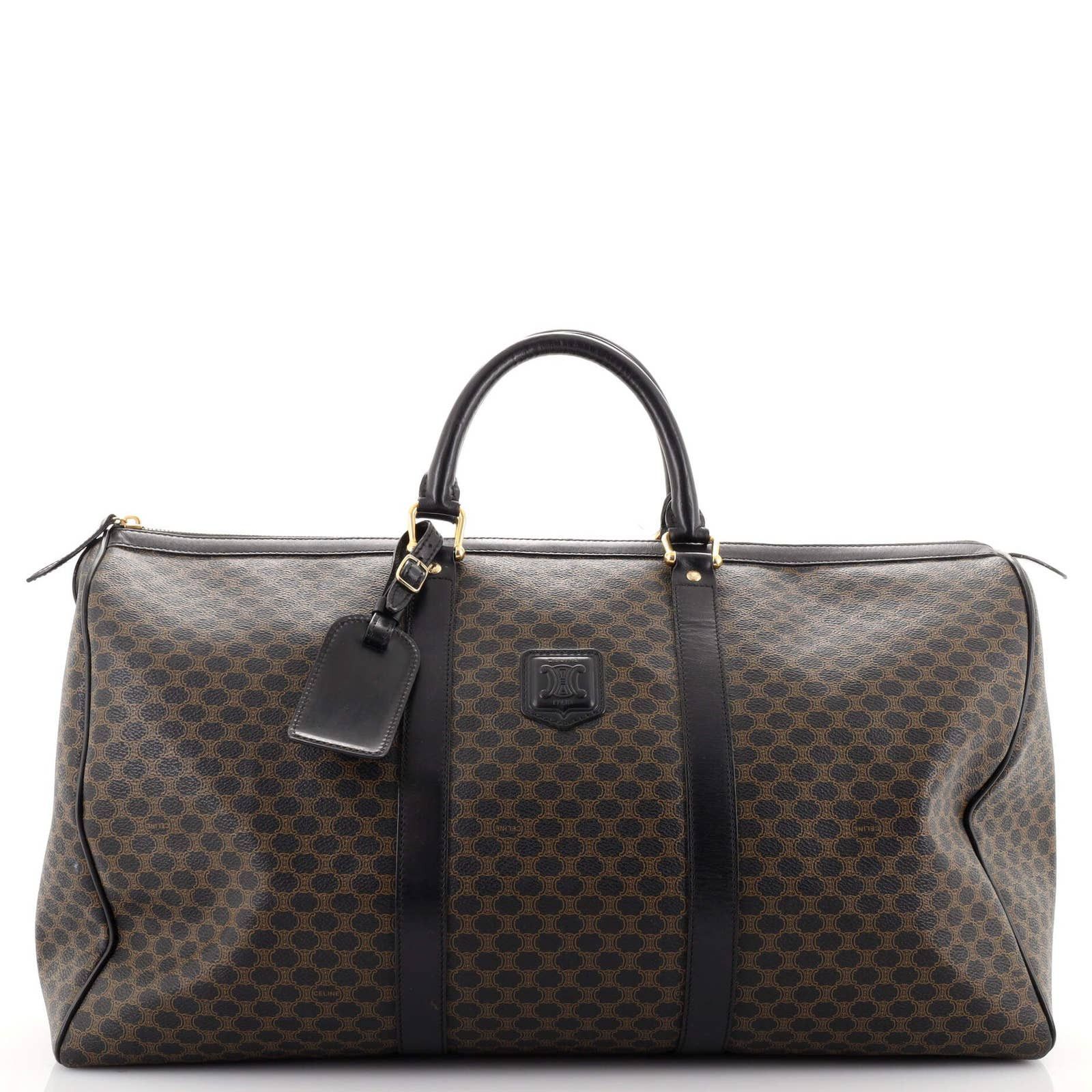 Celine Vintage Duffle Bag Macadam Coated Canvas Large | Grailed