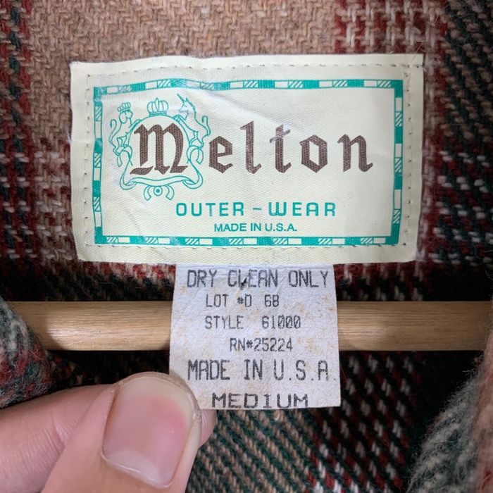 Vintage Vintage Melton Multi Pocket Plaid Full Zipper Jacket | Grailed