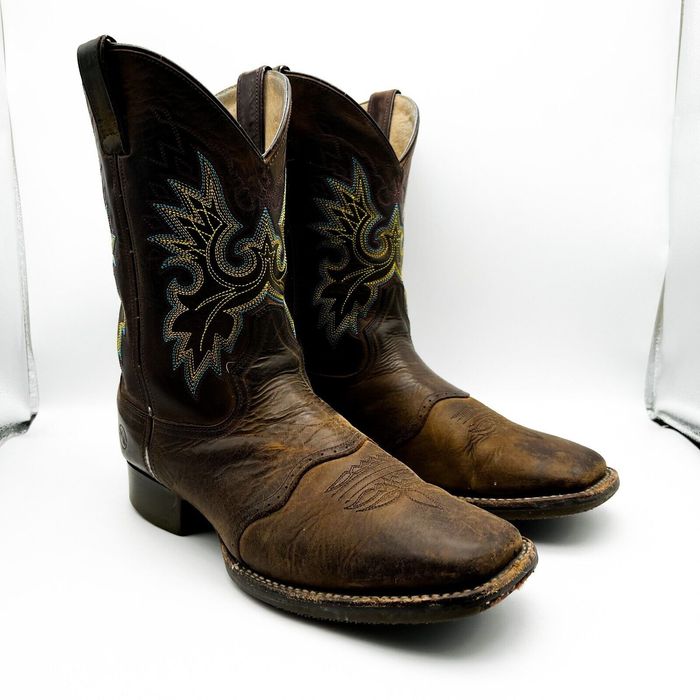 Doublet Double H Mickey Men’s Size 10.5 D Brown Leather Square Toe ...