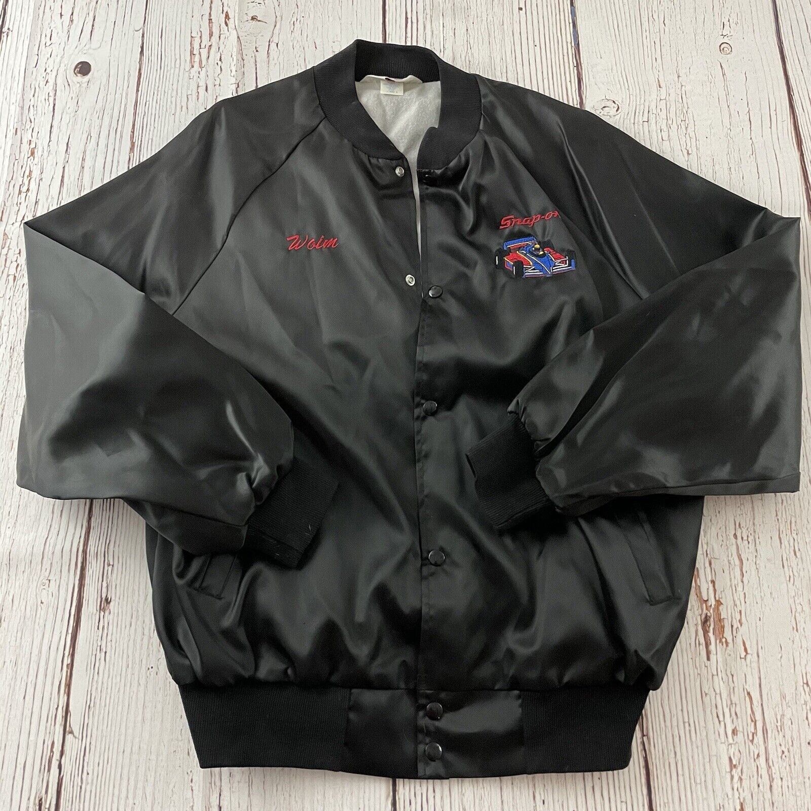 Vintage Vintage West Ark Snap Button Snap On Tools Racing Jacket Men's ...