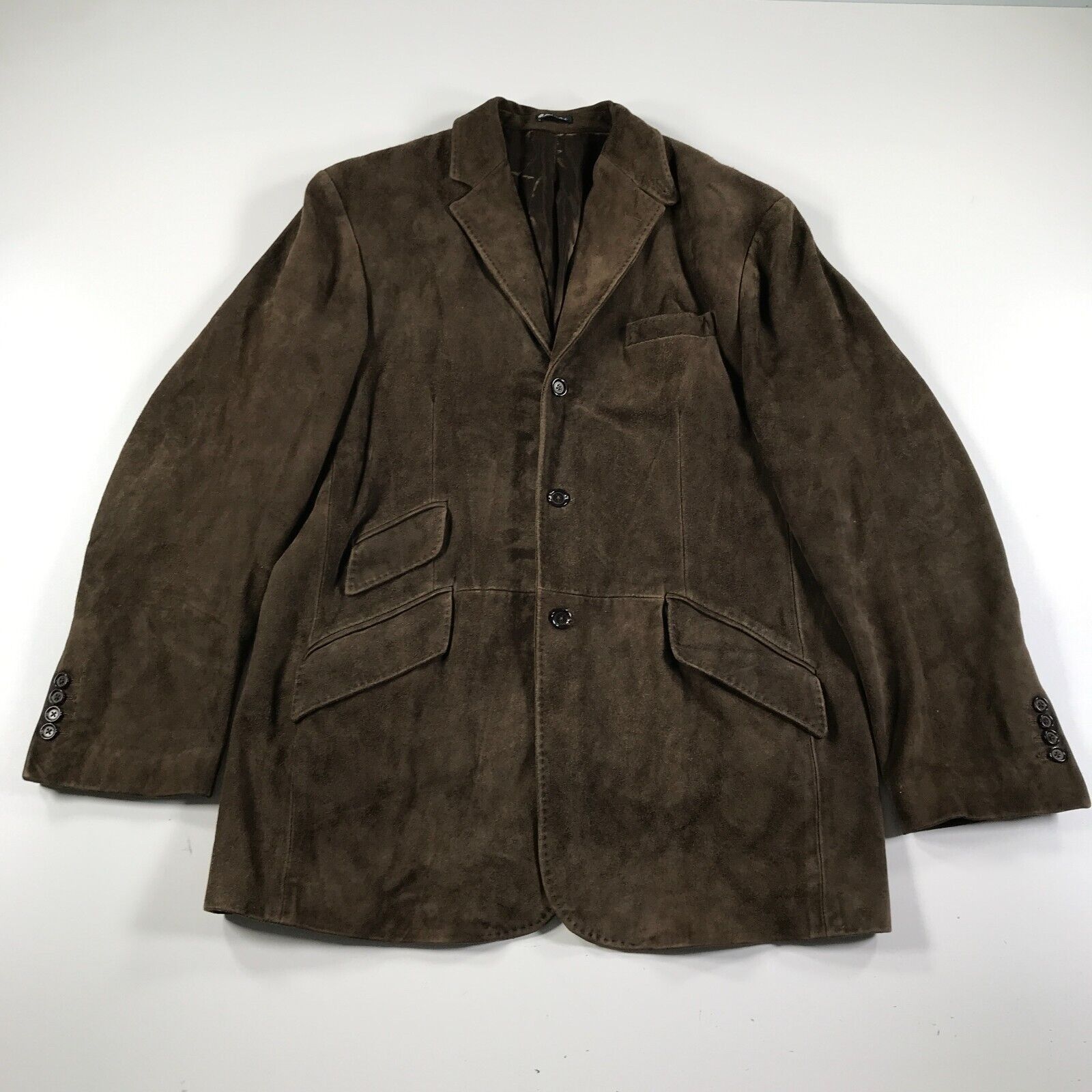 Polo Ralph Lauren Polo Ralph Lauren Goat Suede Jacket Mens Large Brown ...