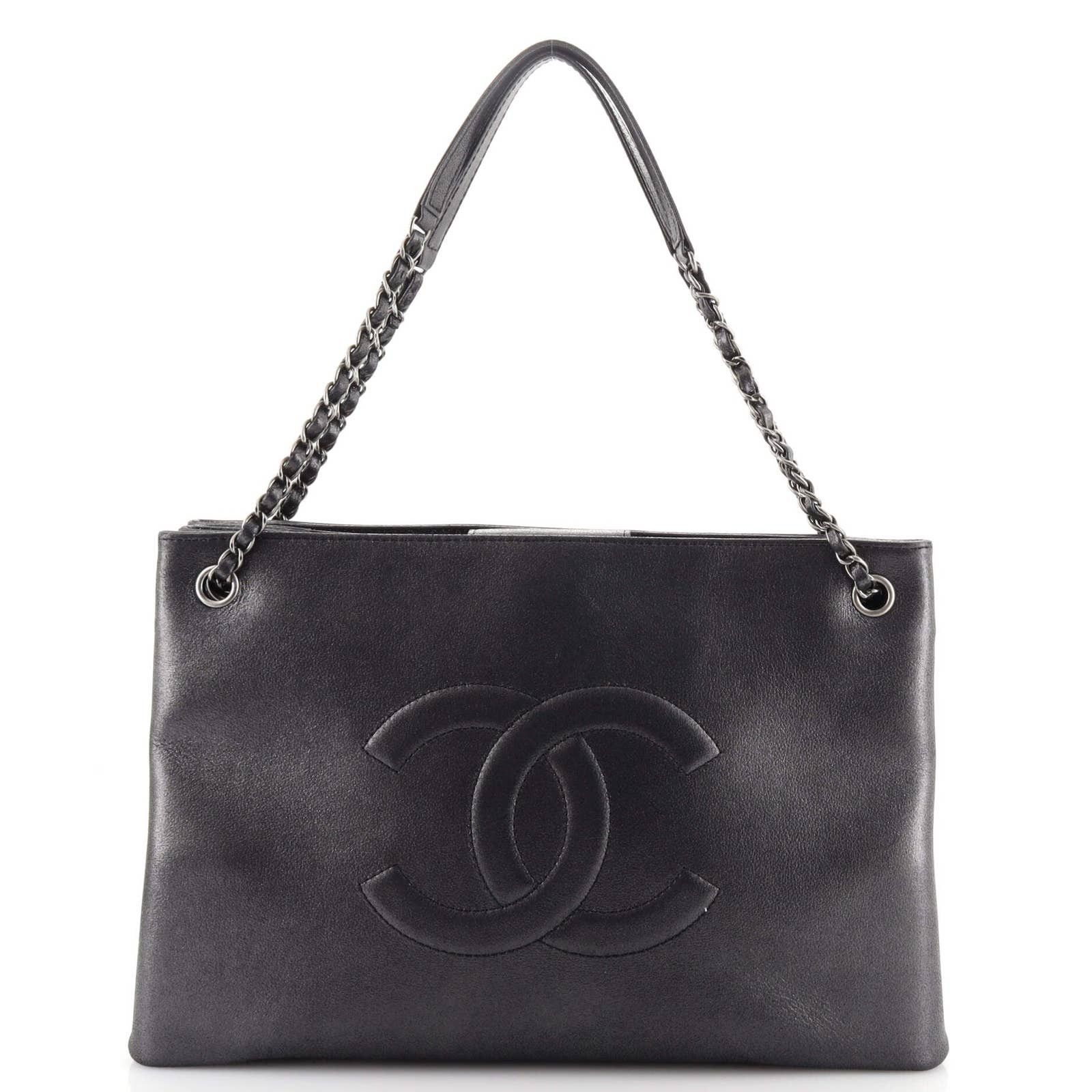 Chanel Accordion Timeless Tote Iridescent Calfskin East West | Grailed