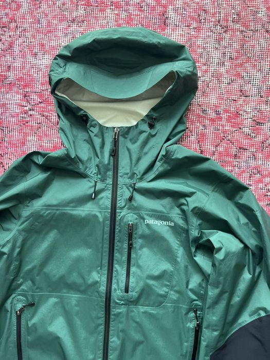 Patagonia FA2014 patagonia shell h2no rain jacket zip up color block ...