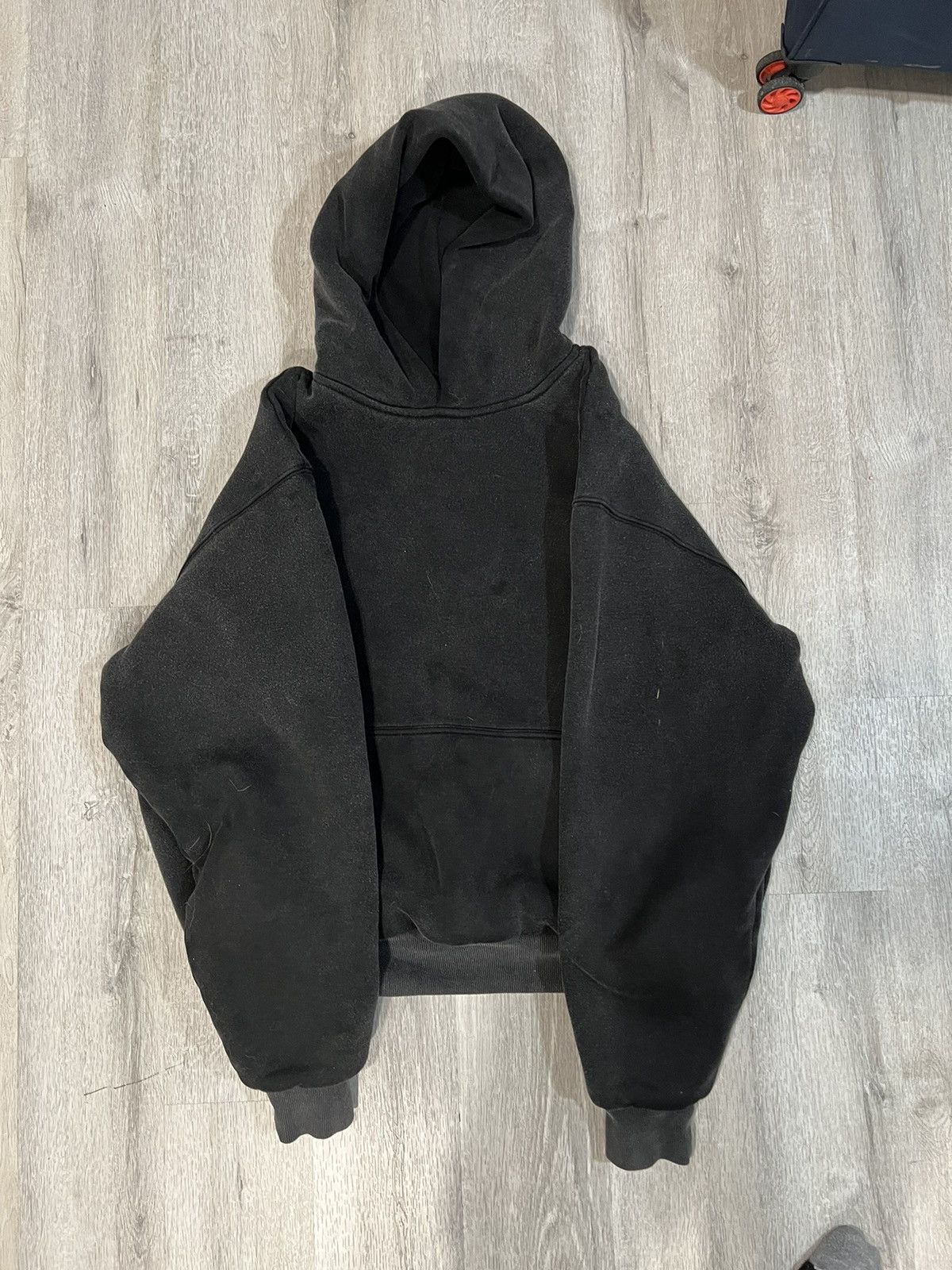 Custom Humane Blanks Washed Black 1800 GSM Hoodie With Cordlock | Grailed