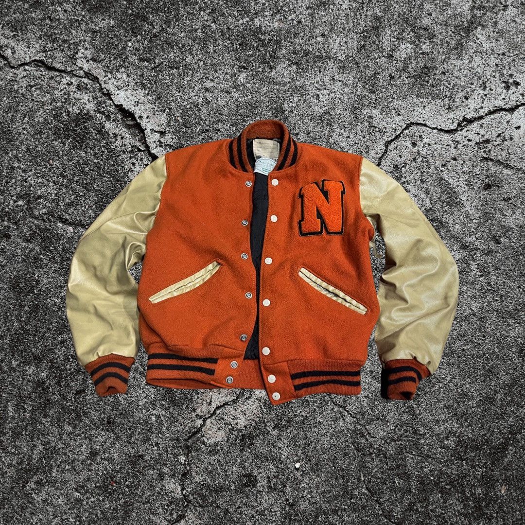 Delong × Varsity Jacket × Vintage 50s Vintage Varsity Jacket Made in ...