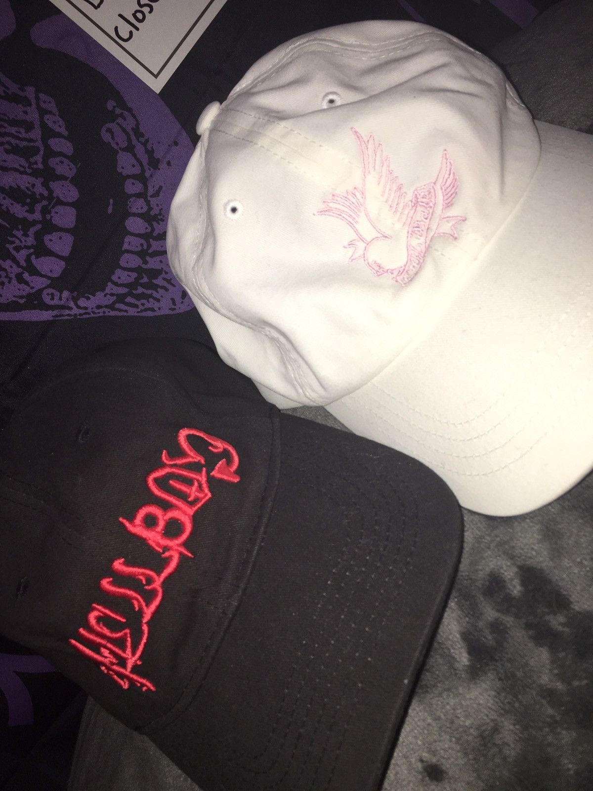 LIL PEEP Hellboy & Crybaby cap bundle | Grailed