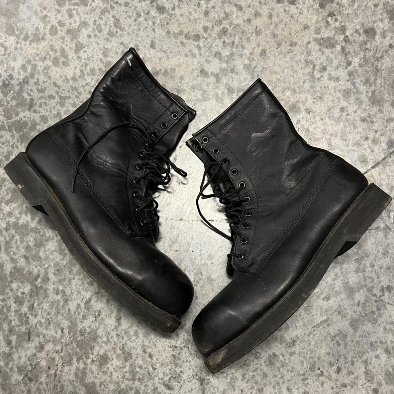 Military × Streetwear × Vintage addison shoe company black vibram boots ...