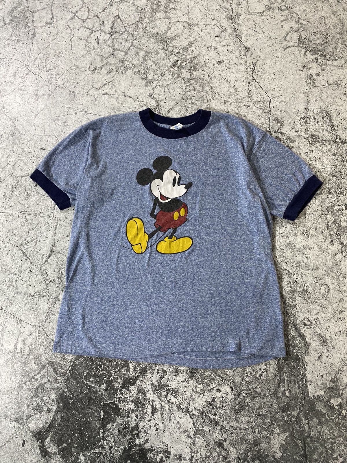 Disney × Vintage Vintage 80’s Disney Mickey Mouse Ringer T-shirt | Grailed