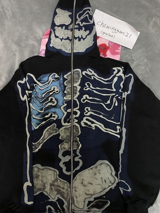 Travis Scott Cactus Jack Travis Scott x Fragment Design Skeleton Hoodie ...