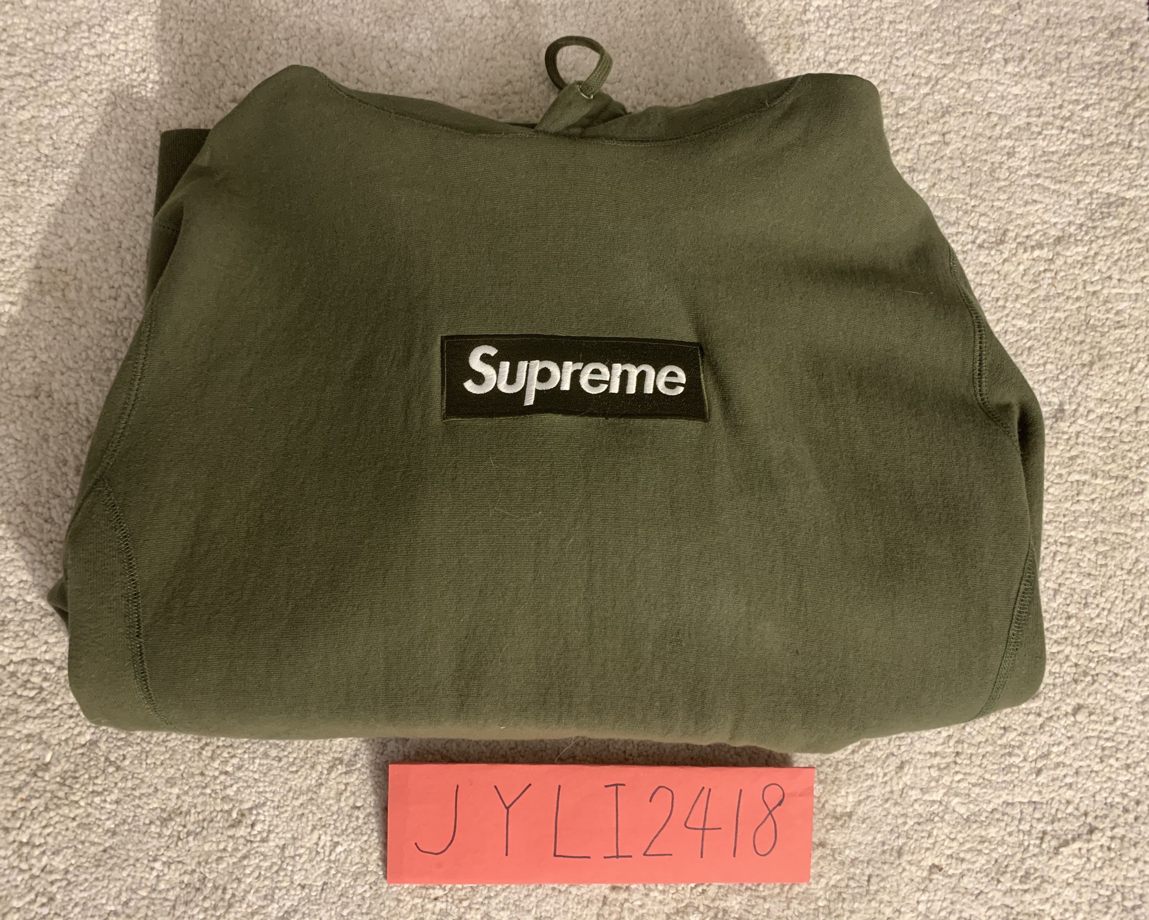 Supreme Rare Supreme Box Logo Olive Green Large Size | Grailed