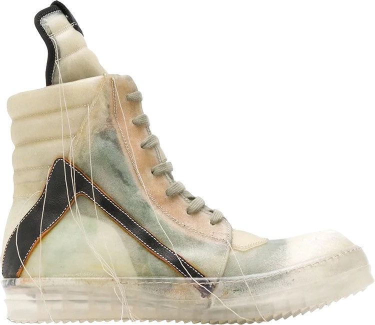 Rick Owens Babel transparent leather Geobaskets | Grailed