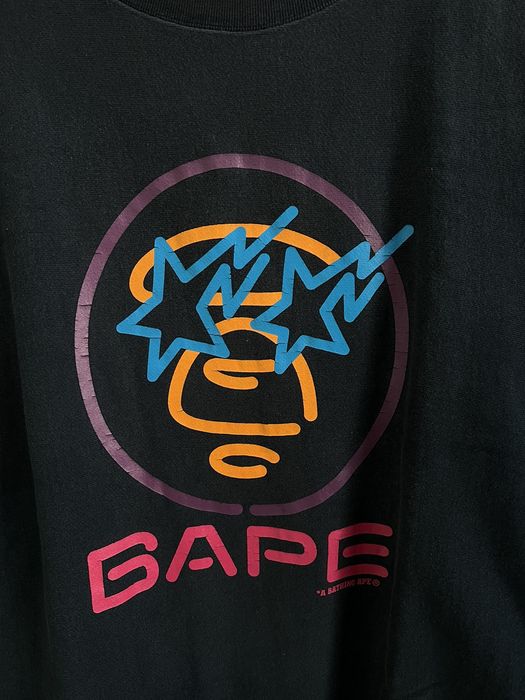 Bape Baby Milo Crewneck sweatshirt vintage neon bape sta logos | Grailed