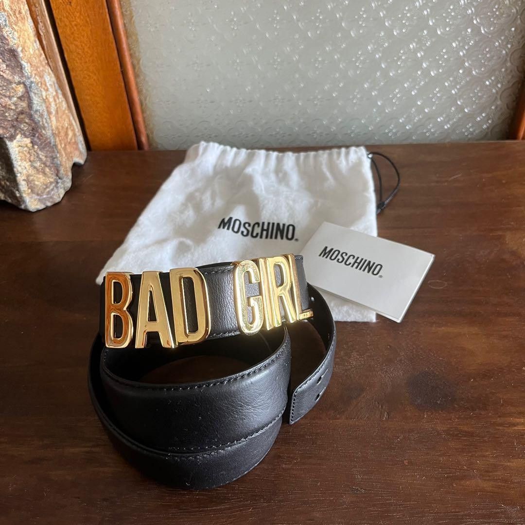 Moschino Moschino classic vintage leather bad girl logo belt | Grailed