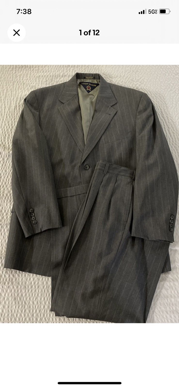 Tommy Hilfiger × Vintage Vintage Three Button Wool Suit | Grailed