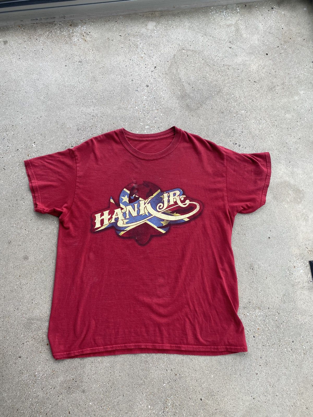 Vintage 90s HANK JR REBEL FLAG WHISKEY TEE | Grailed