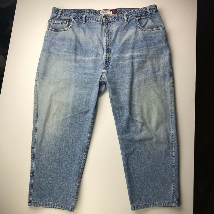 Vintage Vintage Levis 545 Made In Usa Loose Fit Light Wash Jeans Grailed