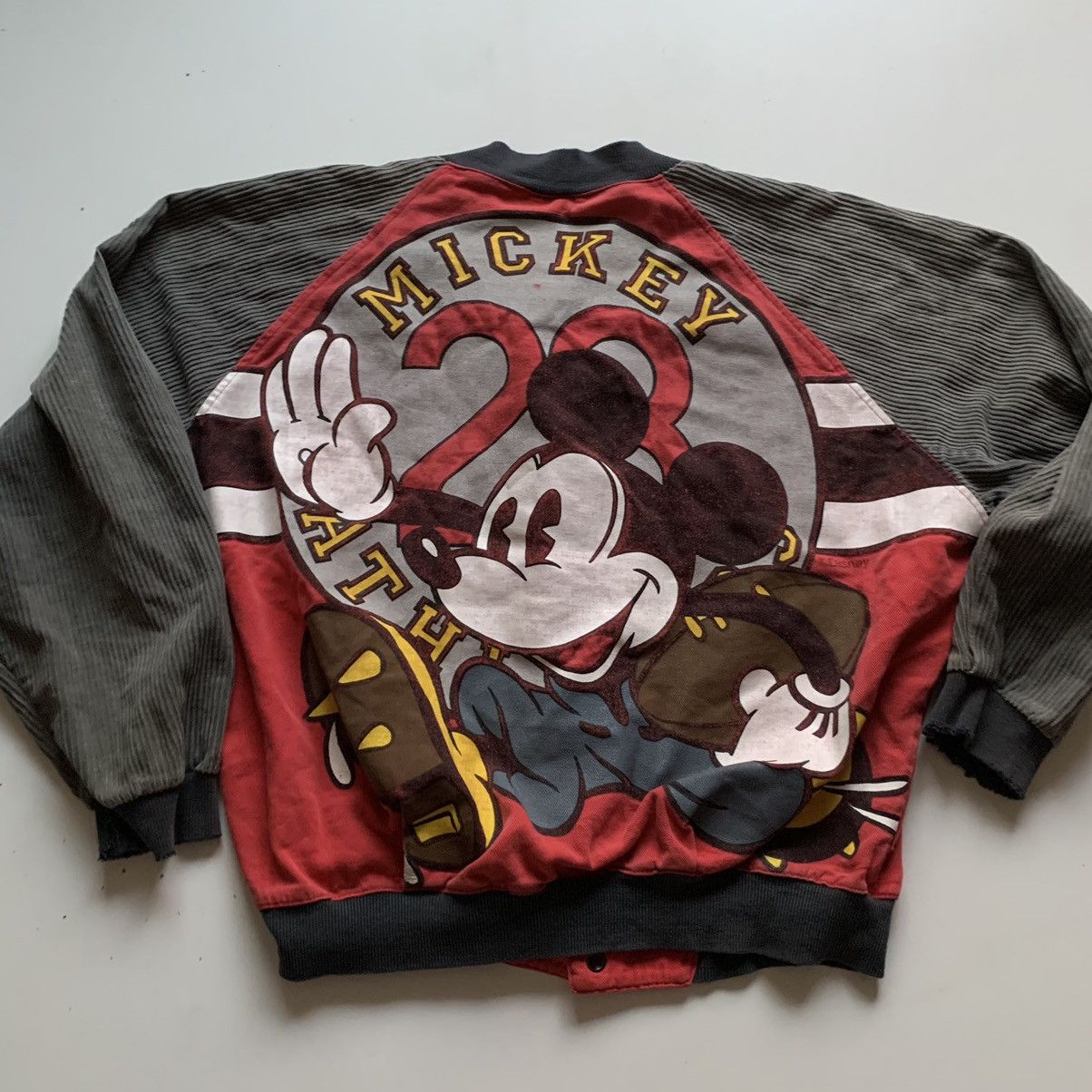 Vintage Vintage 90s Mickey Mouse Disney bomber Jacket red | Grailed