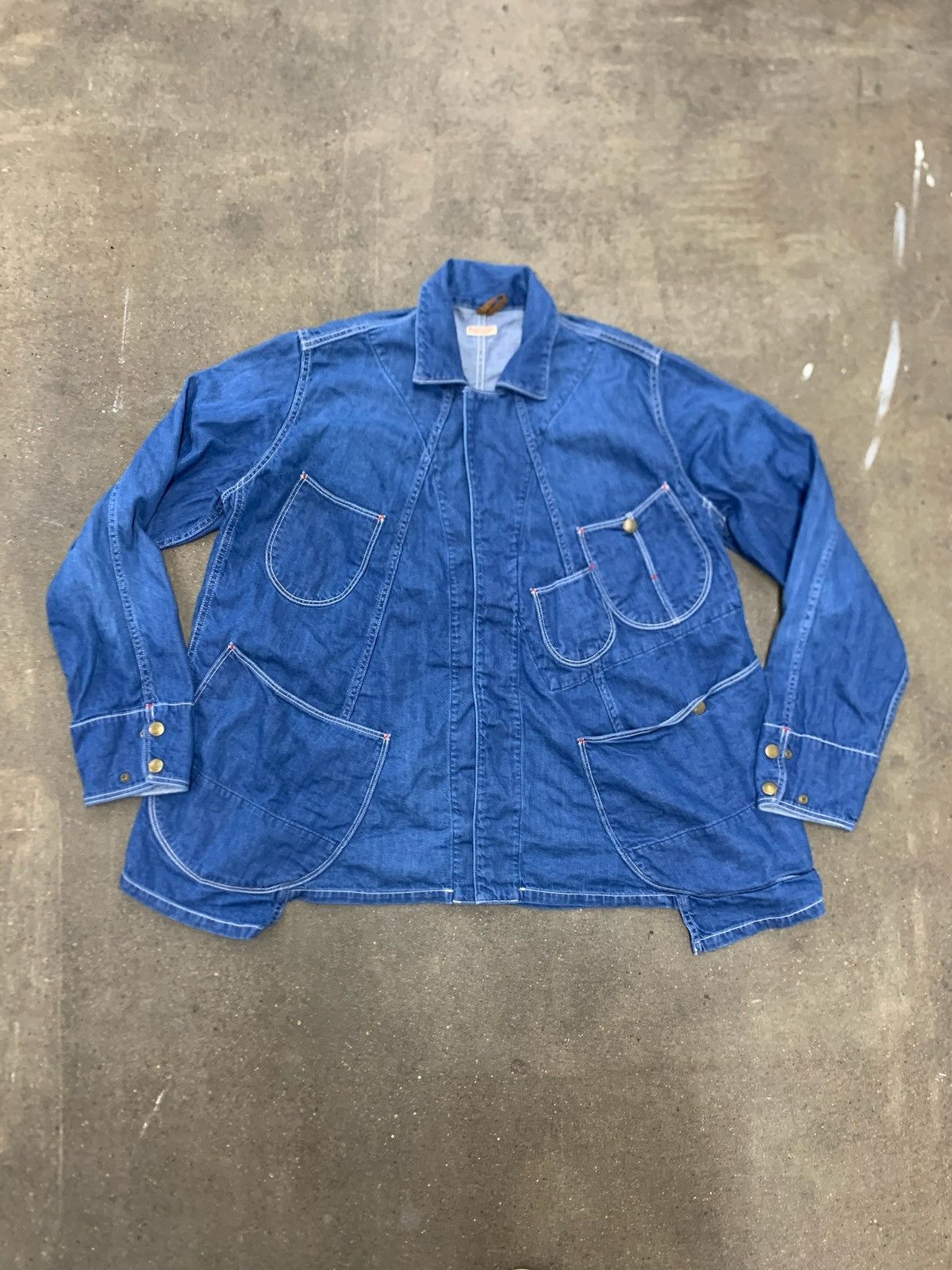 Kapital × Kapital Kountry Kapital Multipocket Denim Chore Jacket | Grailed