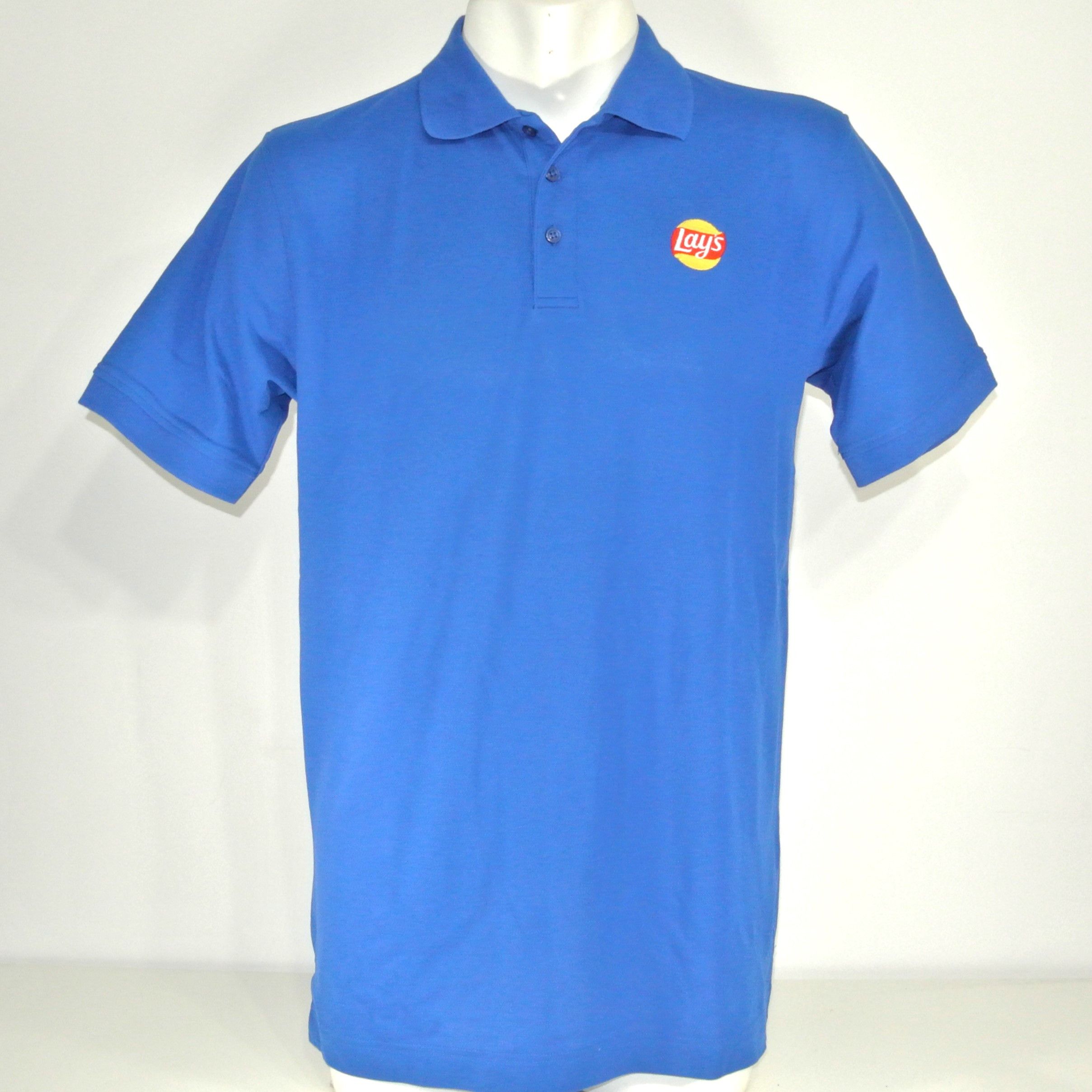 Harrington LAY'S Chips Frito-Lay Employee Uniform Blue Polo Shirt NEW ...
