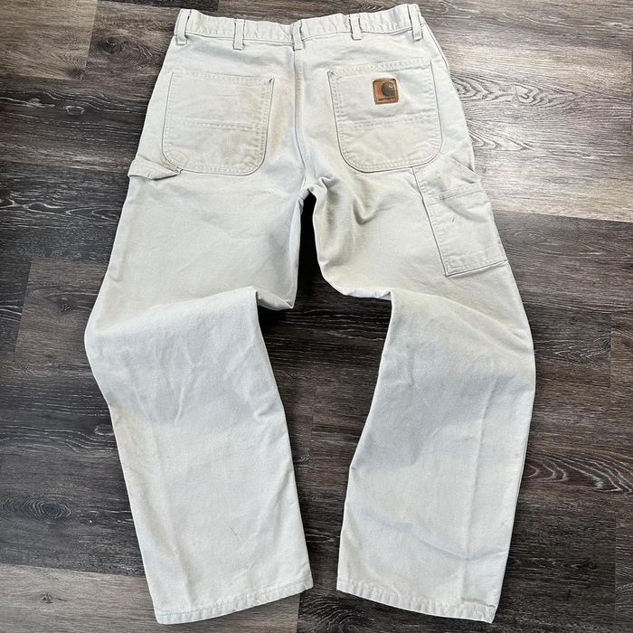 Carhartt carhartt cream work pants | Grailed