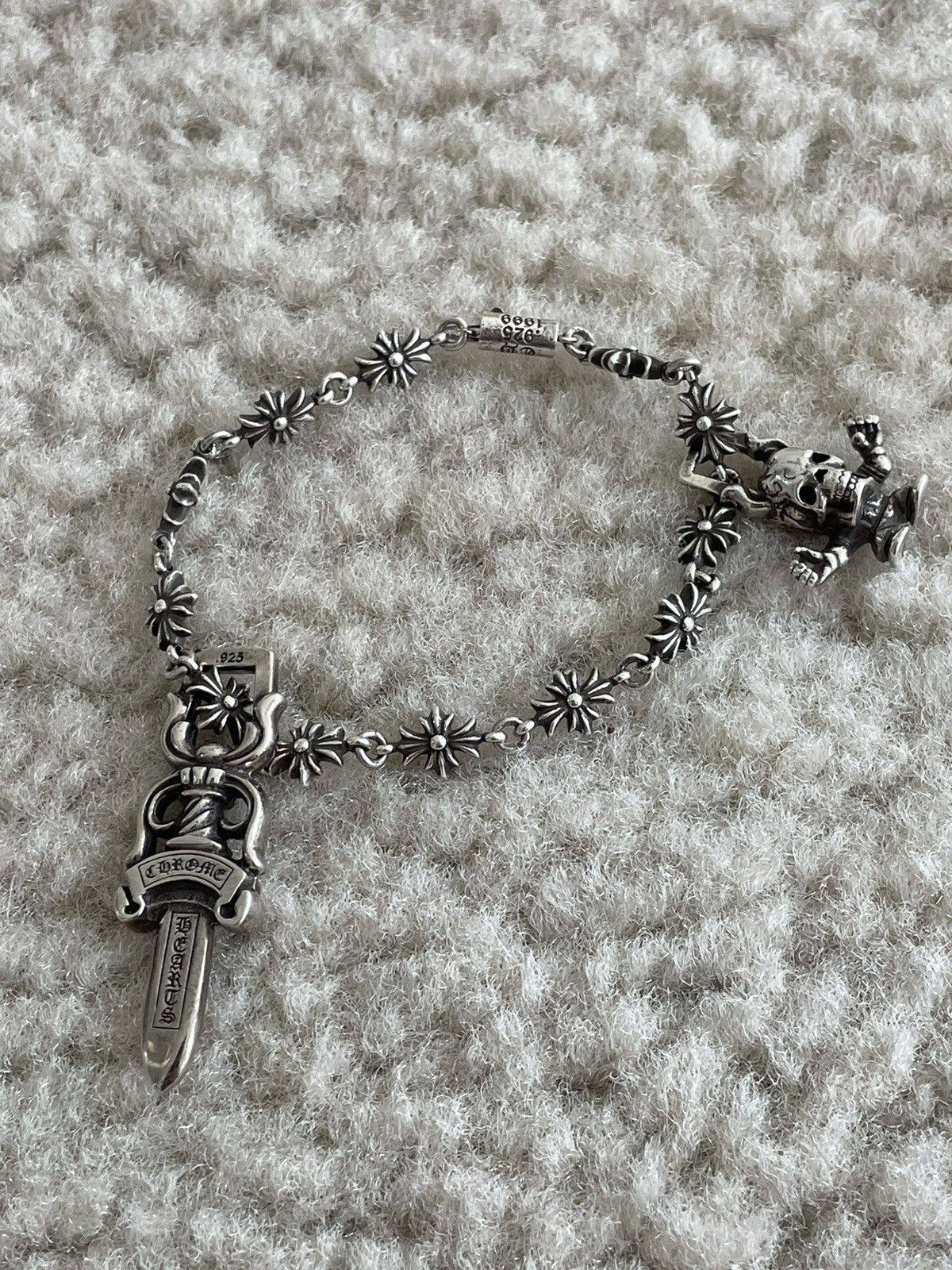 Chrome Hearts Chrome Hearts Tiny E Charmed Bracelet | Grailed