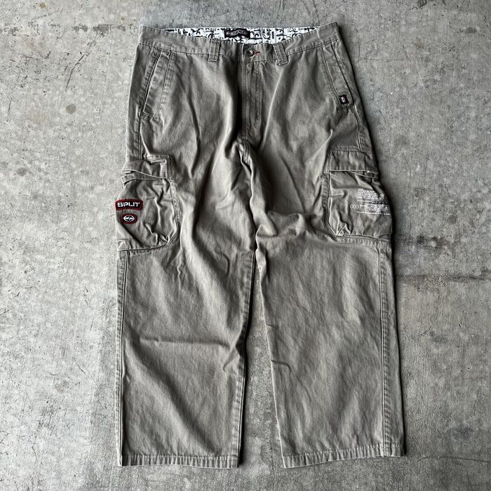 Split VTG 90s Split Skateboarding Tan Utility Cargo Pants Size 36 | Grailed