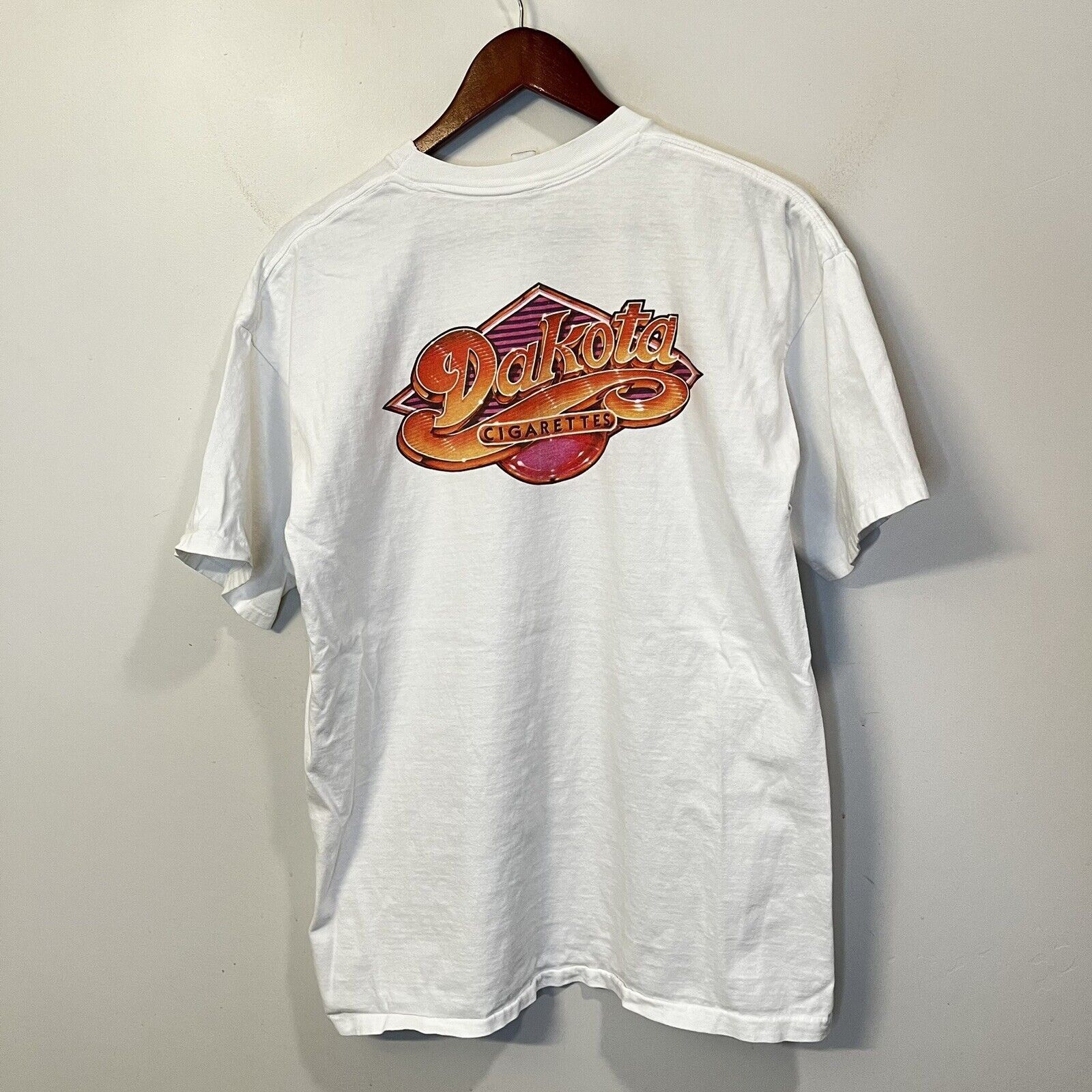 Vintage Vintage 80s Dakota Cigarettes Single Stitch Pocket T-Shirt ...