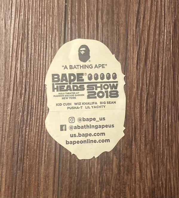 Bape Bape Heads Show Bracelet & Sticker 2018 | Grailed