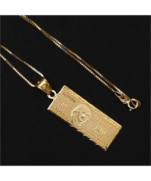 Supreme 14K 100 Dollar Bill Chain | Grailed