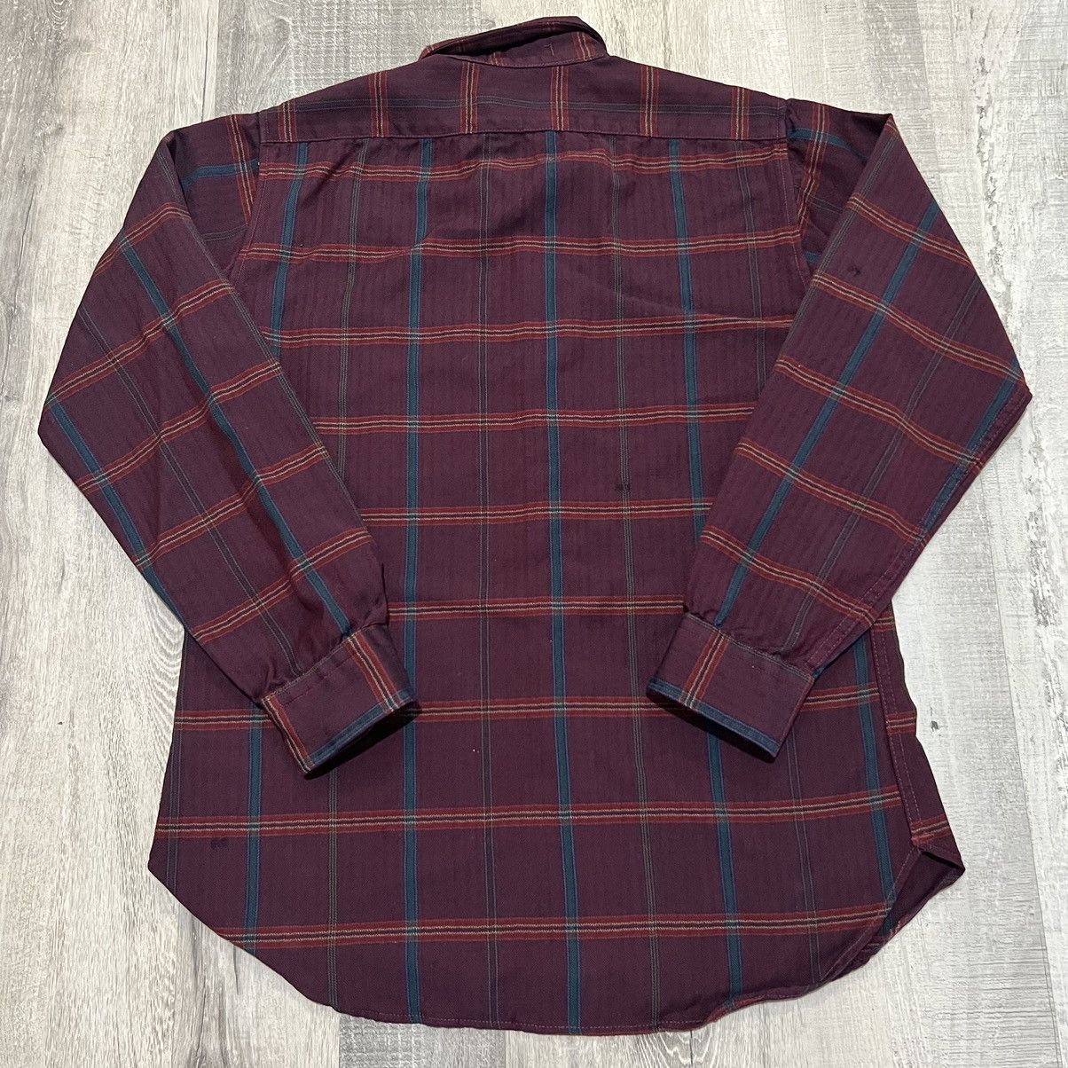 Pendleton × Vintage VTG Pendleton Sir Pendleton Wool Burgundy Plaid 80s Shirt | Grailed