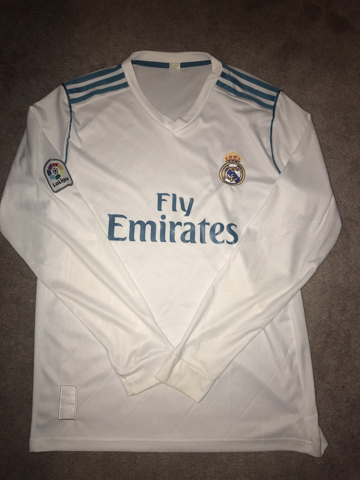 Adidas Replica Fly Emirates Real Madrid Jersey | Grailed