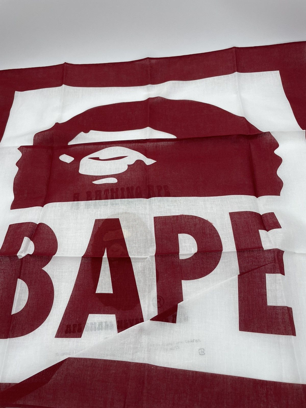 Bape Bape Red Face Bandana | Grailed