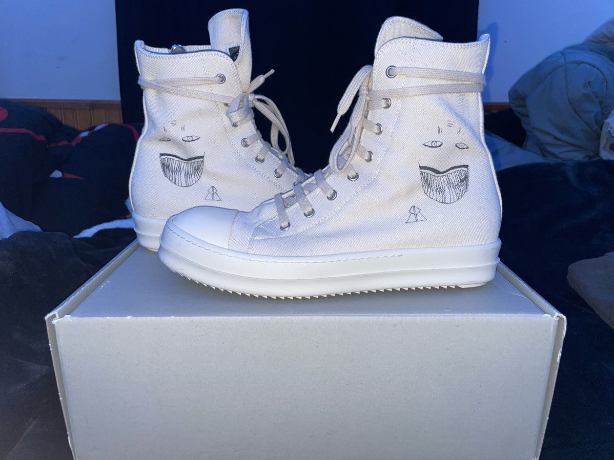 Rick Owens *RARE* RICK OWENS WHITE DEMON RAMONES | Grailed
