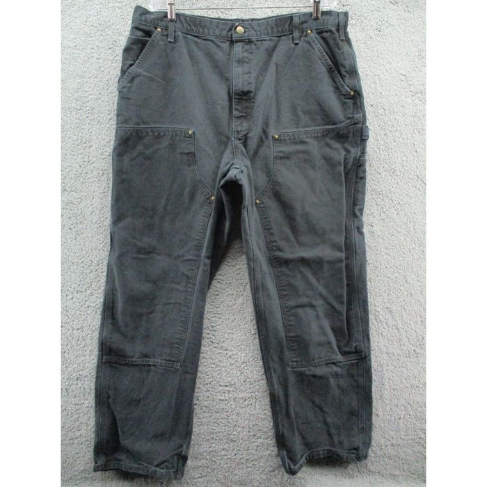 Carhartt Carhartt B136 BLK Black Double Knee Pants Original Dungaree ...