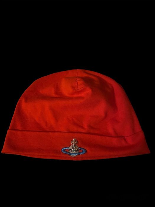 Vivienne Westwood Bright Red Orb Beanie | Grailed
