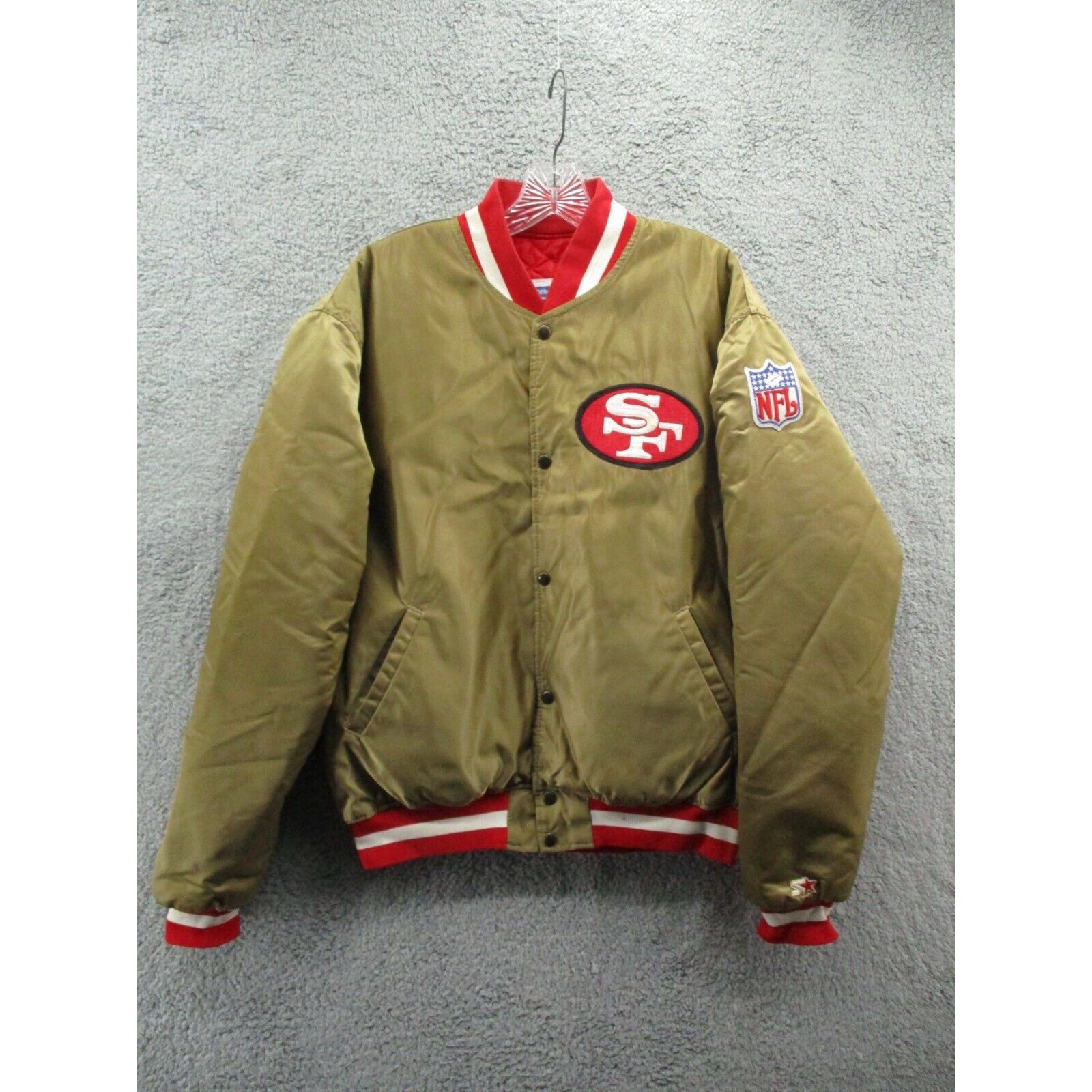 Starter Vintage 80s Starter Jacket 49ers San Francisco Gold Red USA ...