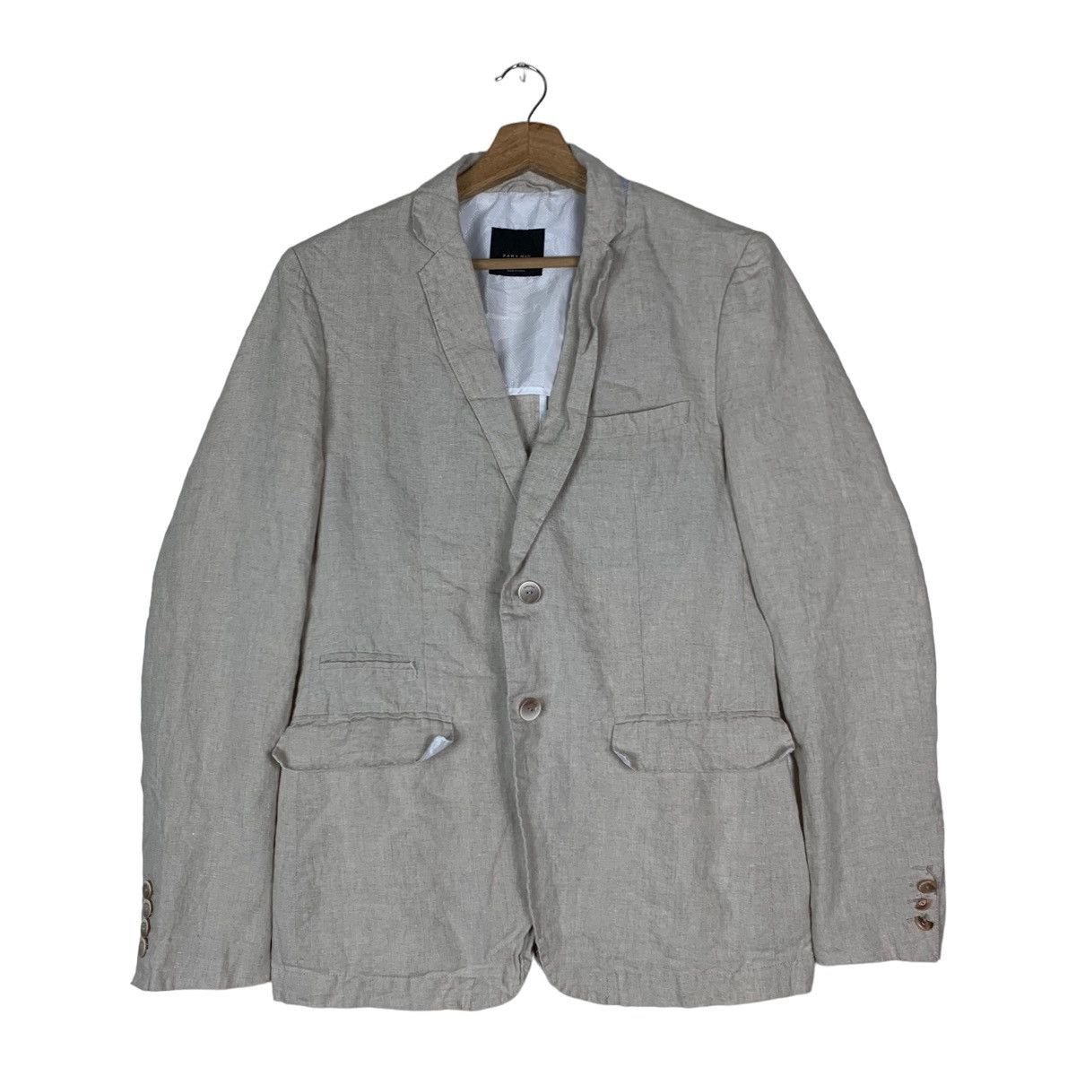 Zara Zara Man Basic Button Style Blazer Coat Jacket | Grailed