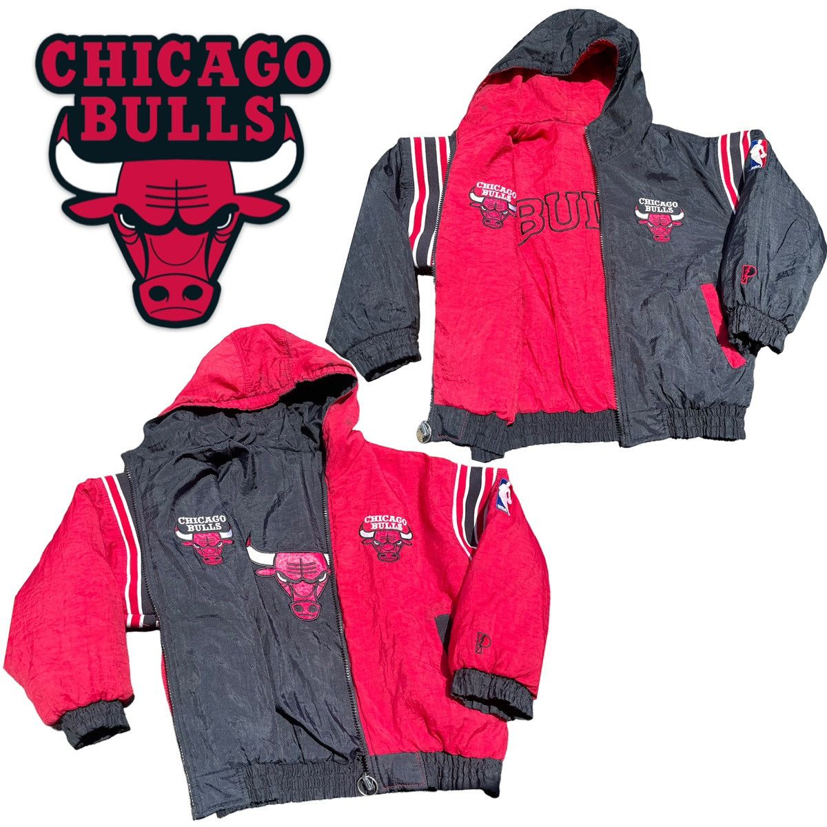 Vintage Vintage 90’s Chicago Bulls NBA Pro LAYER Jacket Rare | Grailed