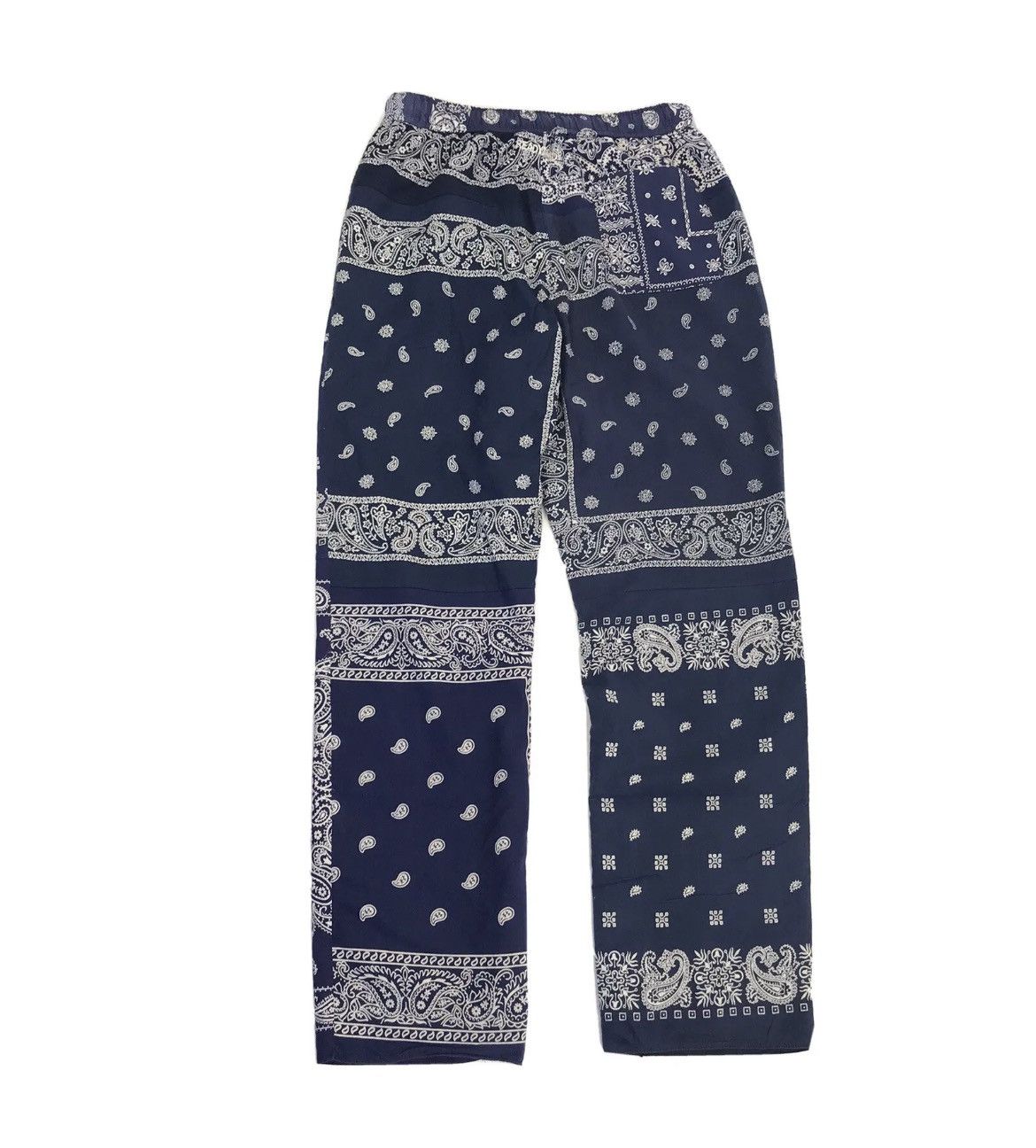 READYMADE READYMADE JAPAN PAISLEY PRINT SMILEY FACE NAVY TROUSERS | Grailed