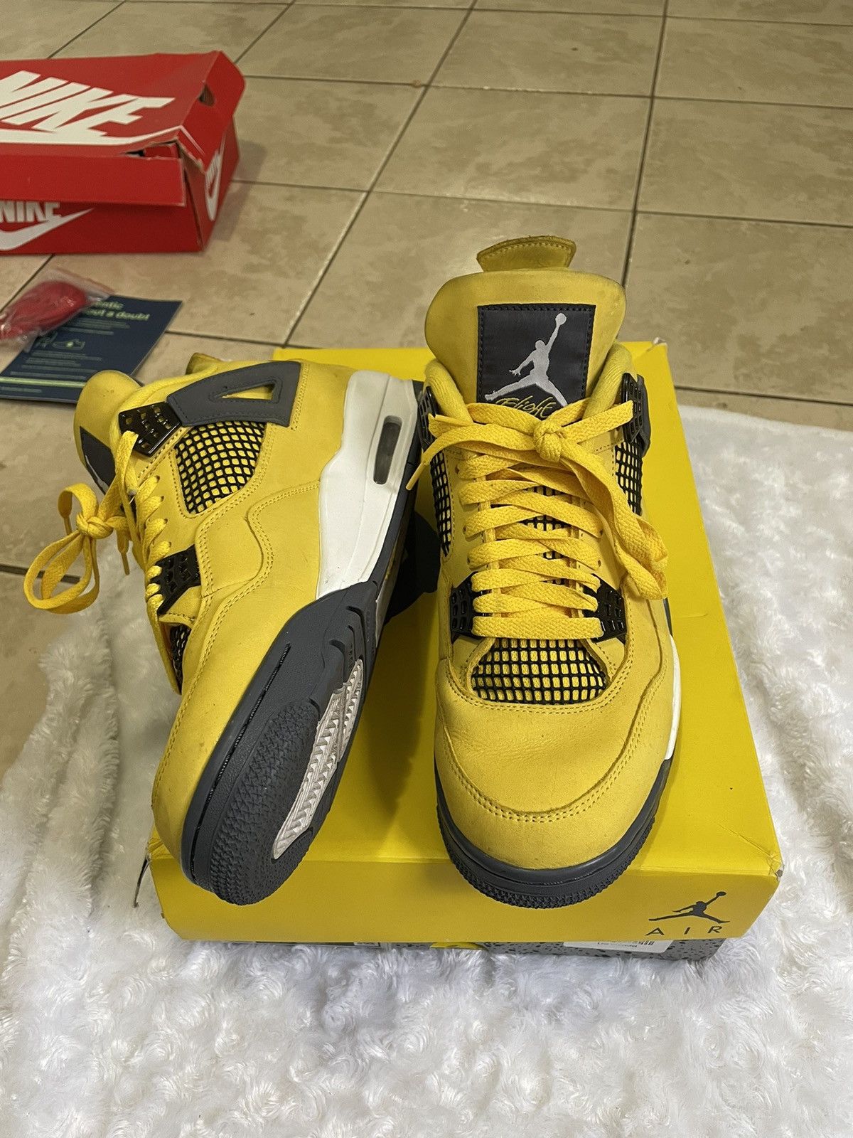 Jordan Brand Air Jordan 4 lightning yellow | Grailed
